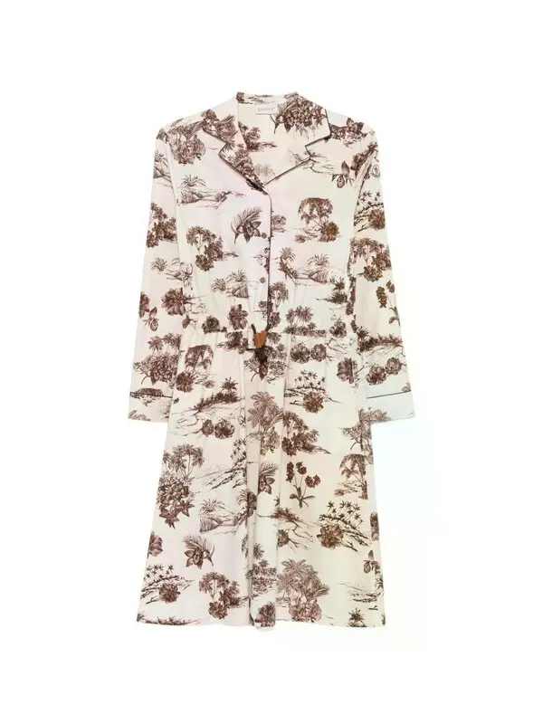 Moncler Floral-print Midi Dress