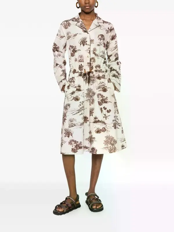 Moncler Floral-print Midi Dress