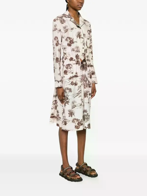 Moncler Floral-print Midi Dress
