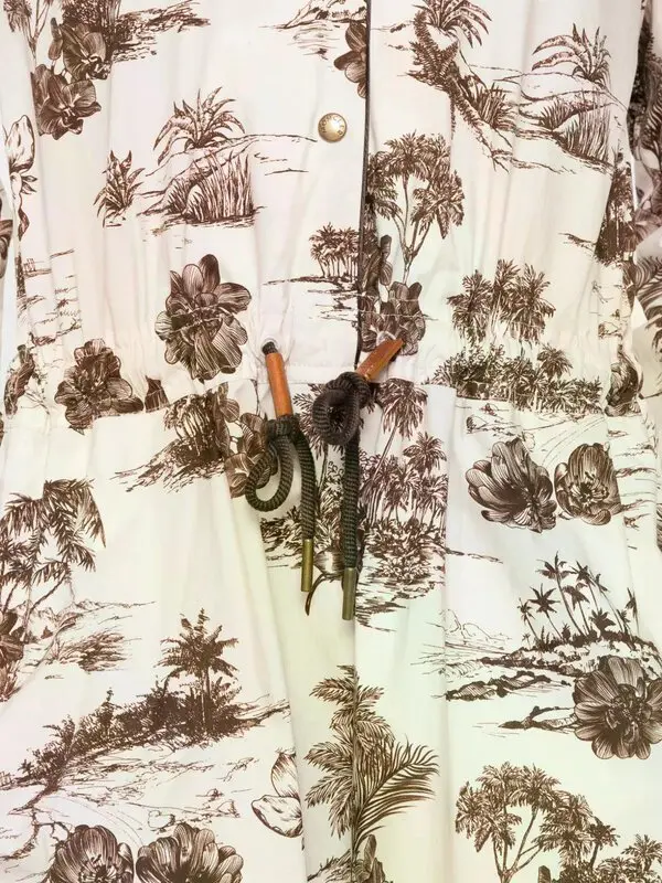 Moncler Floral-print Midi Dress