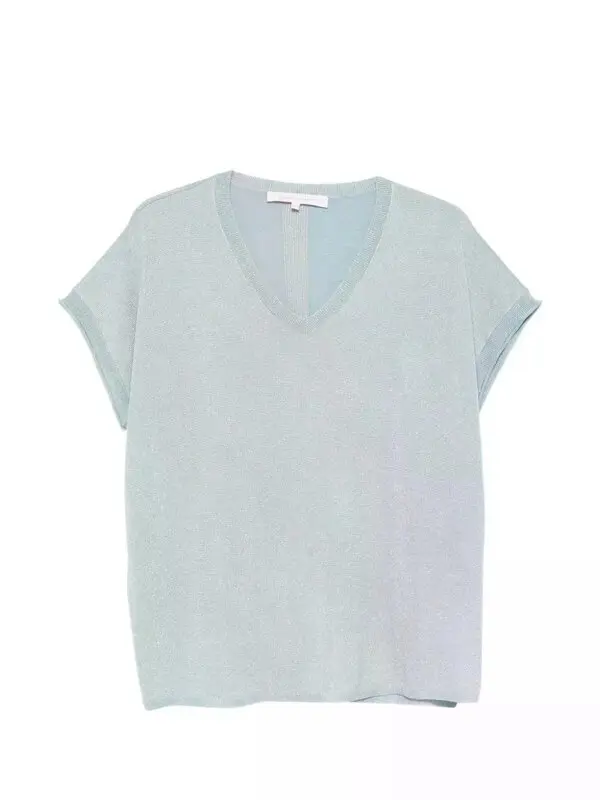 ABSOLUT CASHMERE Miranda V-neck T-shirt - Blue