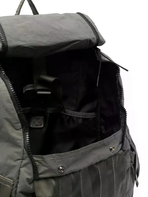 C.P. COMPANY Mixed Material Backpack - Grey