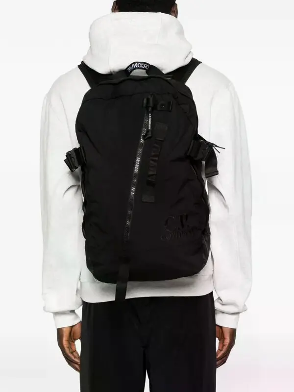 C.P. COMPANY Zip Backpack - Black