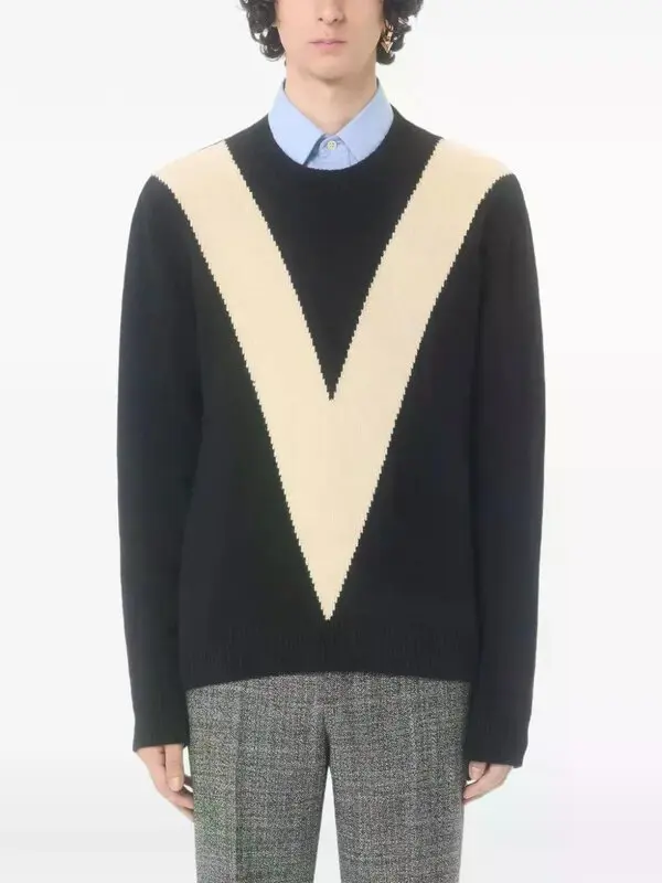 Valentino Garavani Wool Long-sleeve Sweater