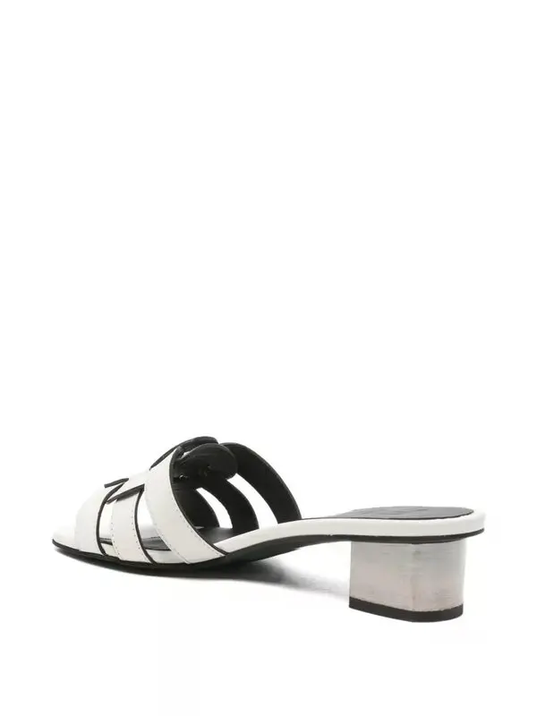 Furla Leather Logo Sandals