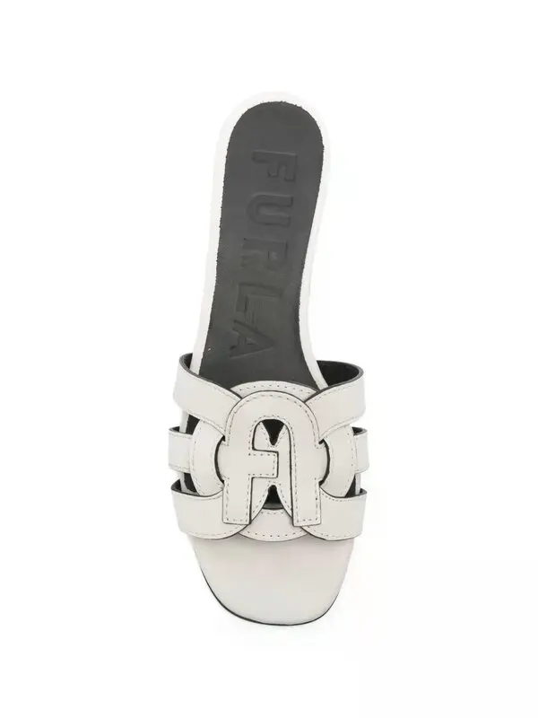 Furla Leather Logo Sandals