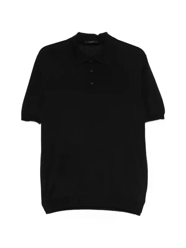 ZANONE Short-sleeve Polo Shirt - Black