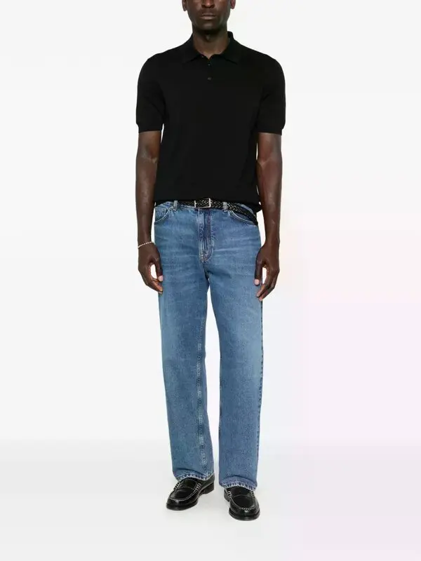 ZANONE Short-sleeve Polo Shirt - Black