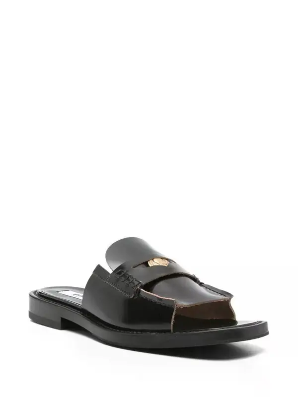 Moschino Square-toe Flat Sandals