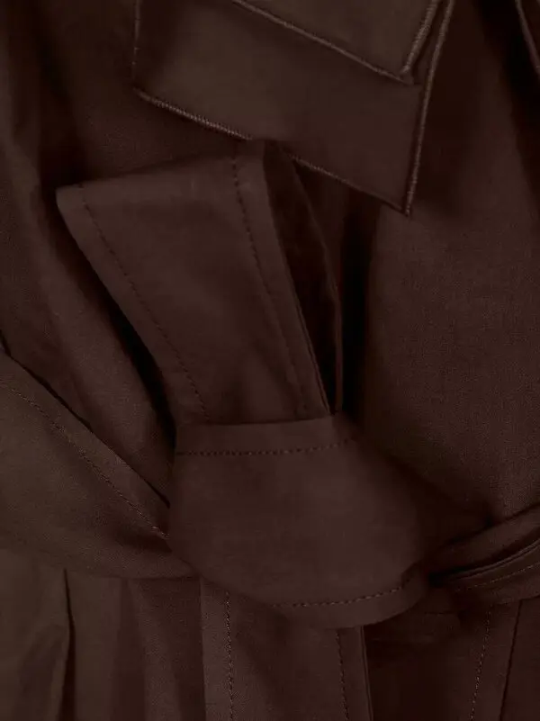 P.a.r.o.s.h Ruffled Belted Blouse - Brown