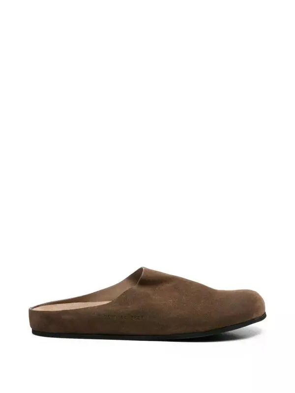 COMMON PROJECTS Round-toe Mules - Brown