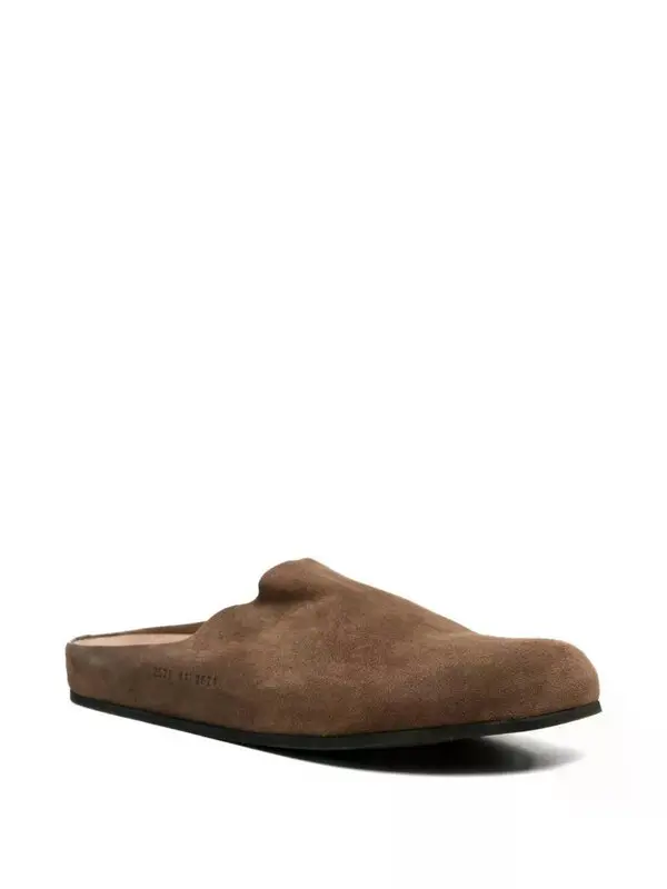 COMMON PROJECTS Round-toe Mules - Brown
