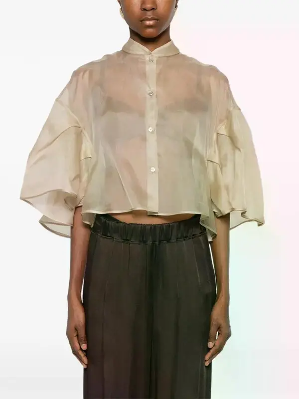 Max Mara Ruffled Layered Shirt