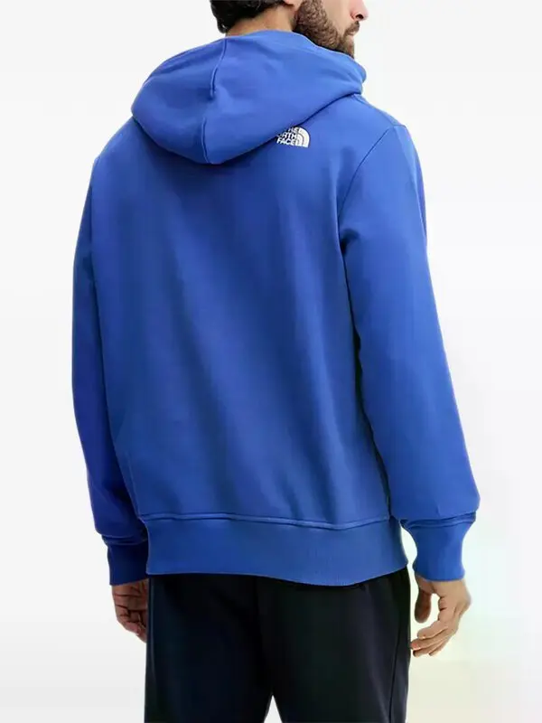 The North Face Logo-embroidered Hoodie - Blue