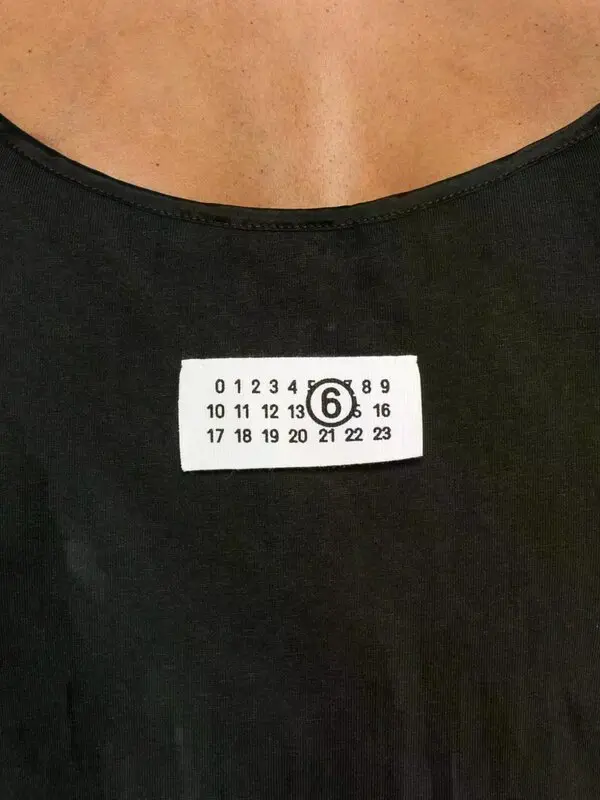 MAISON MARGIELA Logo-detail Mini Dress