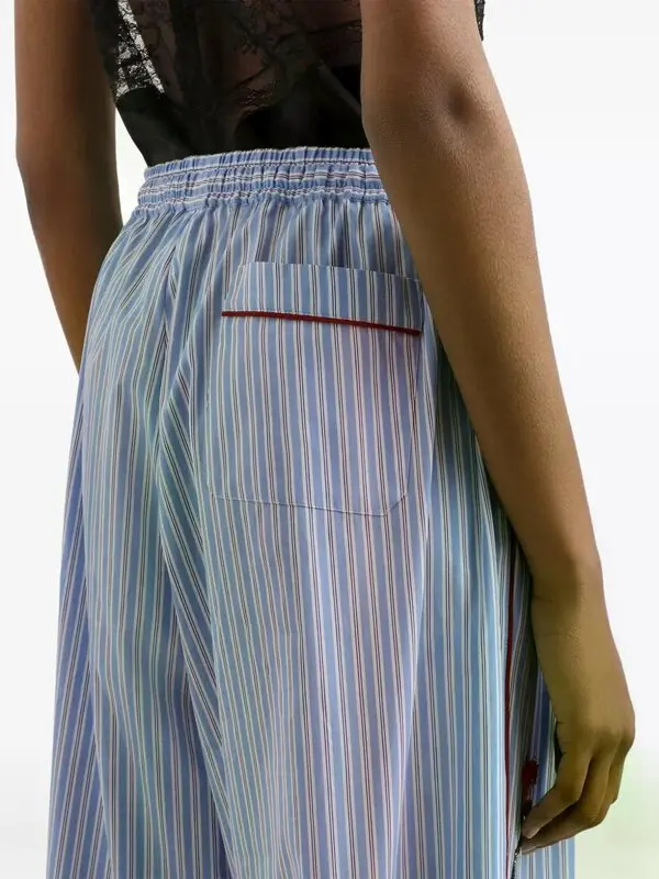 Dolce & Gabbana Poplin Trousers With Embroidery