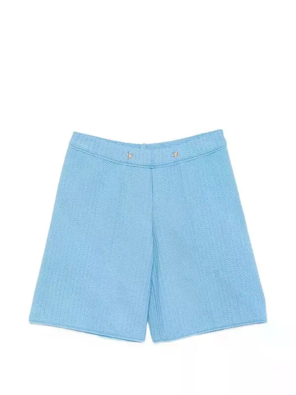 NEERA Star-motif Textured Shorts