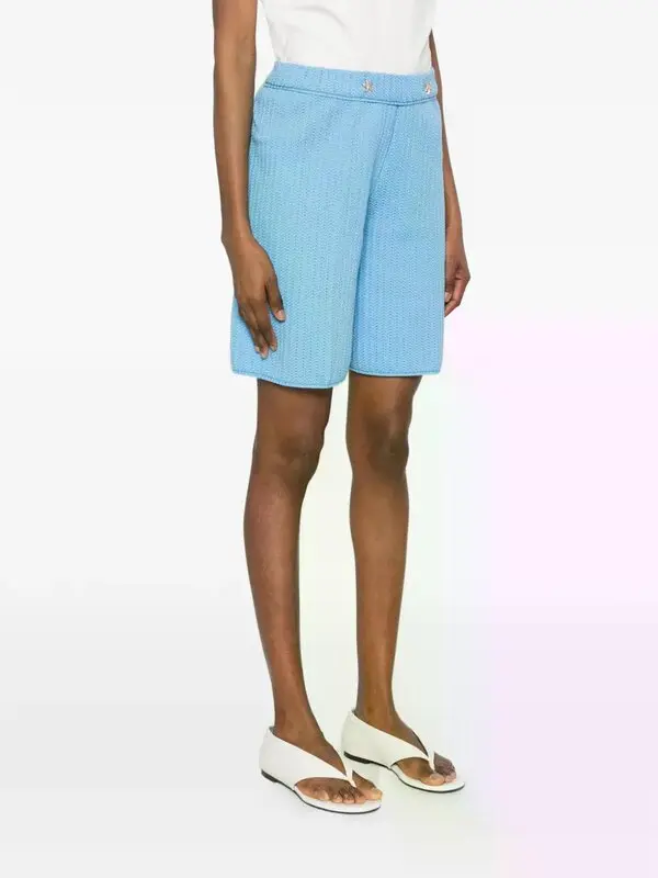 NEERA Star-motif Textured Shorts