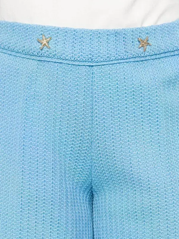 NEERA Star-motif Textured Shorts