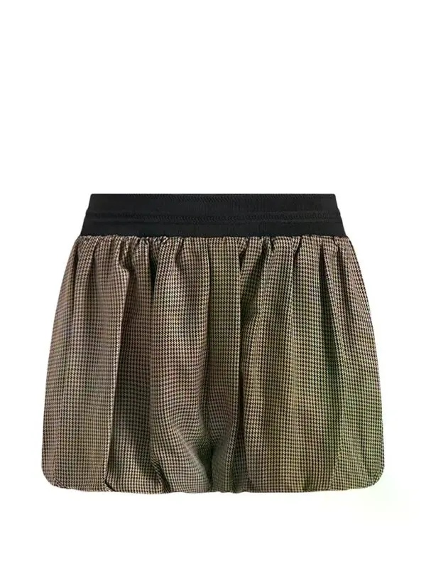 Manière De Voir Maniere De Voir Zoe Houndstooth Balloon Shorts