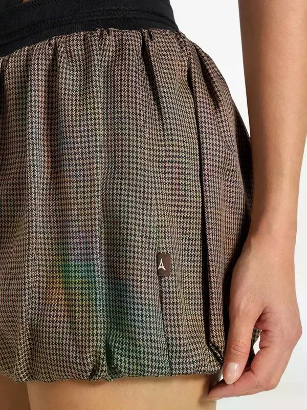 Manière De Voir Maniere De Voir Zoe Houndstooth Balloon Shorts