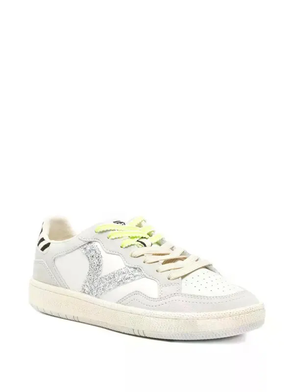 Victoria Beckham Smash Glitter Sneakers - White