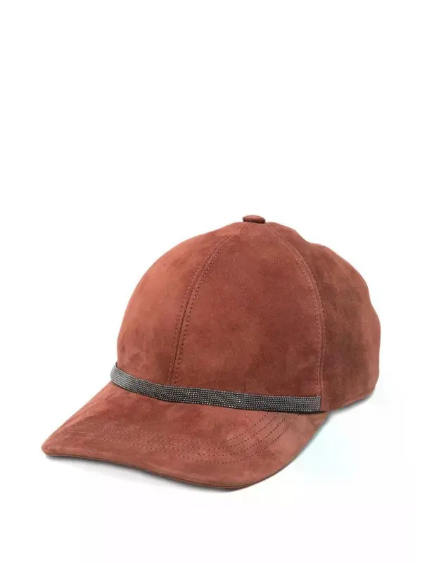 Brunello Cucinelli Bead-detail Cap - Red