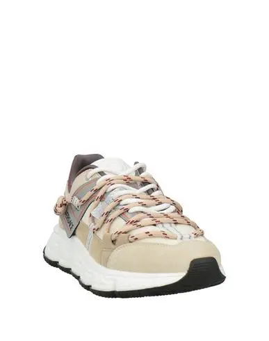 Versace Sneakers Textile Fibers And Calfskin - Beige