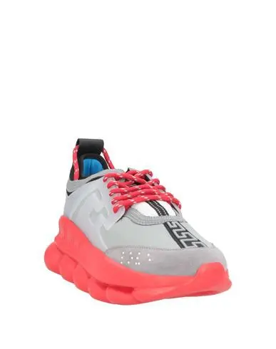 Versace Sneakers Size Calfskin, Textile Fibers