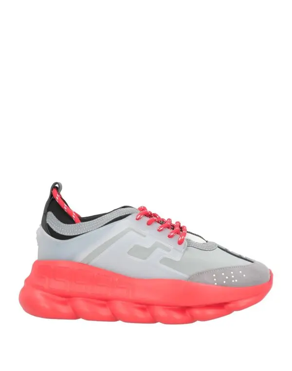 Versace Sneakers Size Calfskin, Textile Fibers