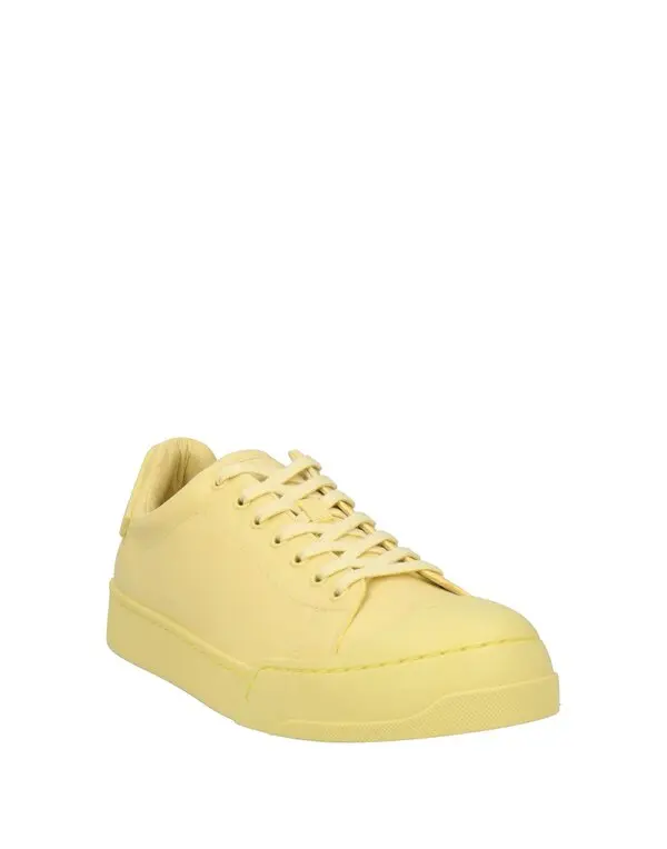 Marni Low-top Leather Sneakers - Yellow