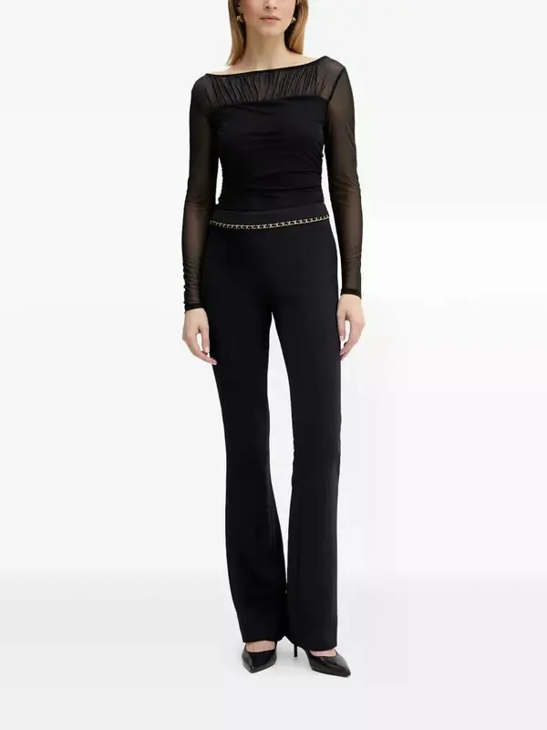 Guess Kadelyn Gathered-detail Long-sleeve Top