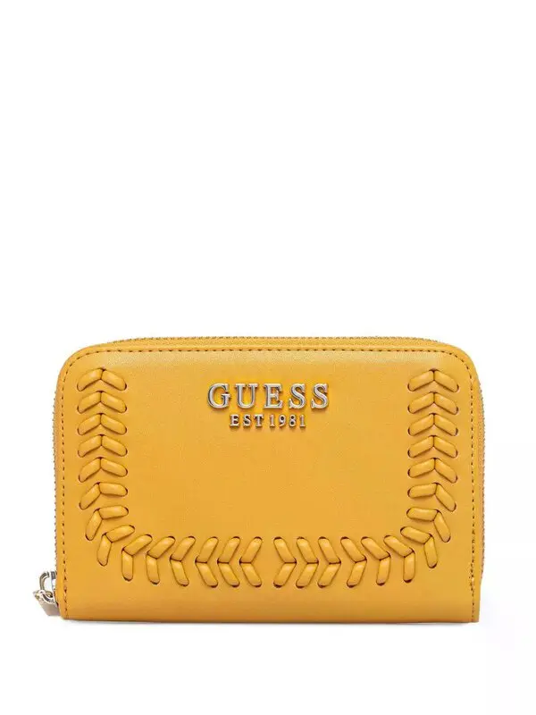 Guess Logo-detail Wallet - Yellow