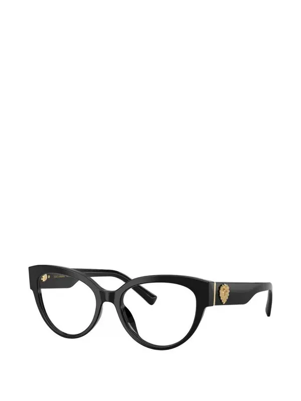 Dolce & Gabbana Cat-eye Glasses - Black