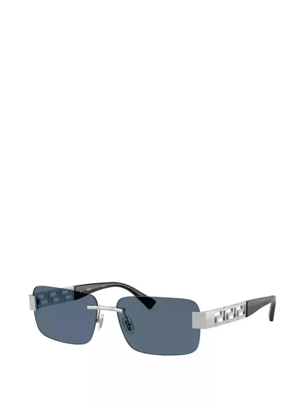 Versace Rimless Rectangle Sunglasses - Silver
