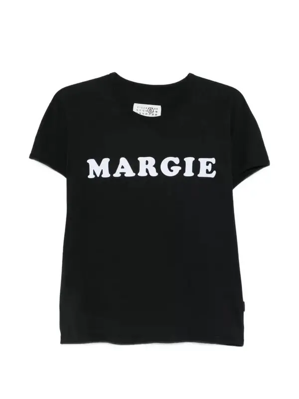 MAISON MARGIELA Lettered T-shirt - Black