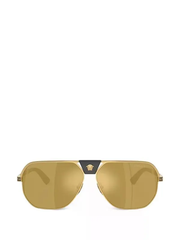 Versace Greca Flow Sunglasses - Gold