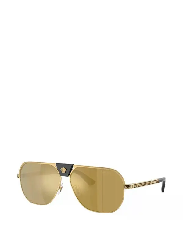 Versace Greca Flow Sunglasses - Gold