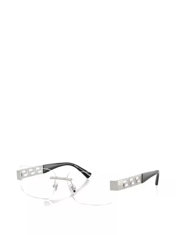 Versace Rectangle-frame Eyeglasses - Silver