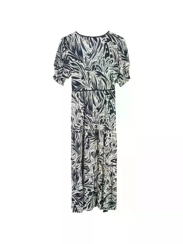 Ba&sh Abstract-print Midi Dress