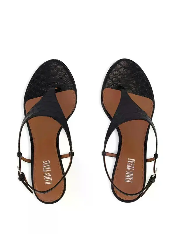 Paris Texas Nina Leather Sandals - White