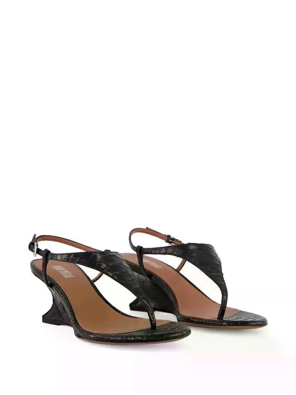 Paris Texas Nina Leather Sandals - White