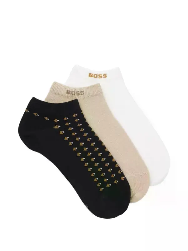 BOSS Patterned Socks Set - Black
