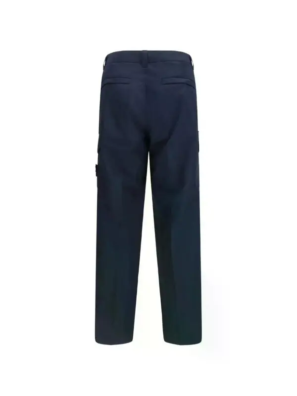 Stone Island Ghost Canvas Cargo Pants - Blue
