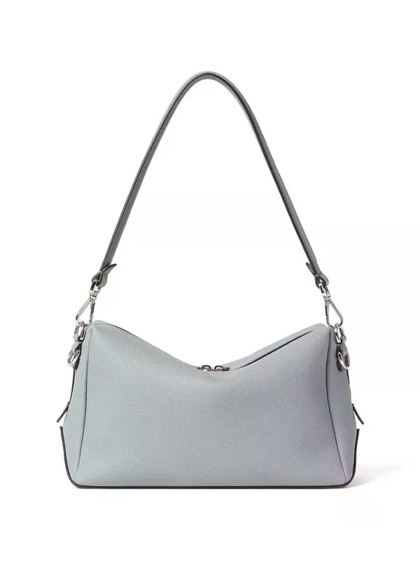 Fendi Leather Messenger Bag - Grey