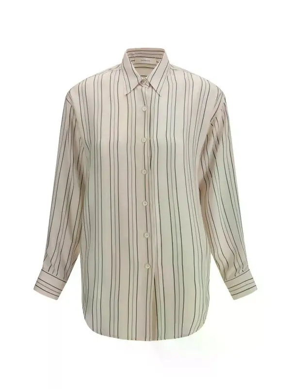 UMIT BENAN Marghe Striped Shirt - Neutrals