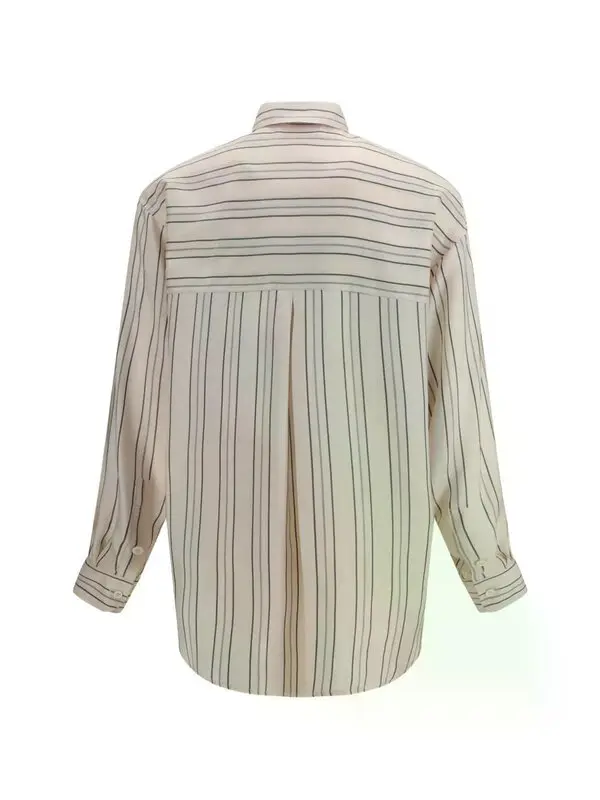 UMIT BENAN Marghe Striped Shirt - Neutrals