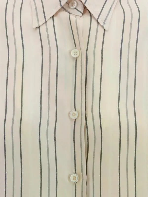 UMIT BENAN Marghe Striped Shirt - Neutrals