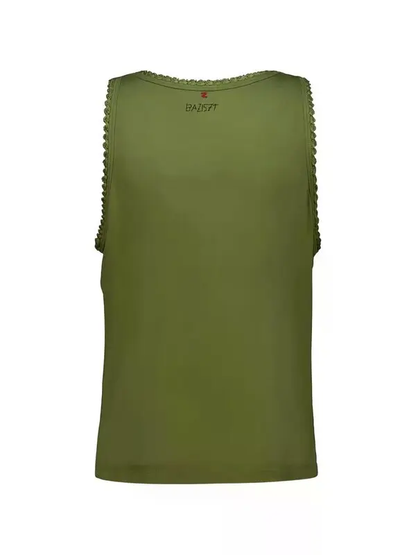 BAZISZT Crochet Trim Vest