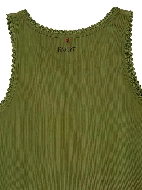 BAZISZT Crochet Trim Vest
